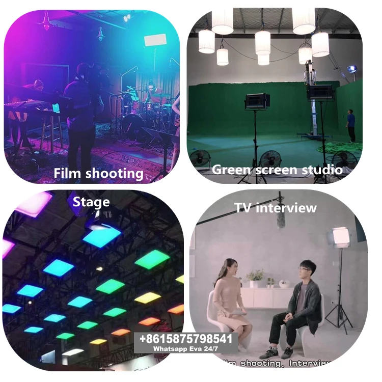 200W Portable Led Light Studio Equipment Photo Light Gel Mode 360 Full ...