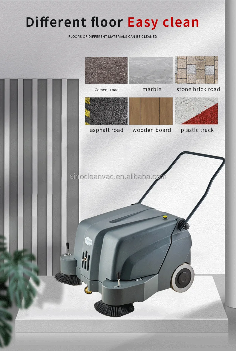 Manual Double Brushes Sweep Machine - Efficient Cleaning