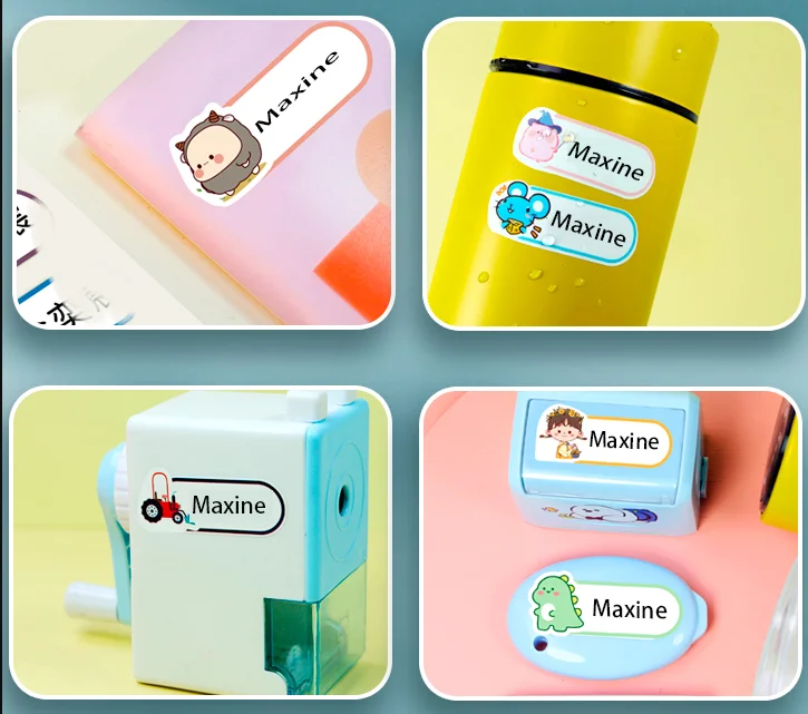 Customize Children School Stationery Water Bottle Stickers