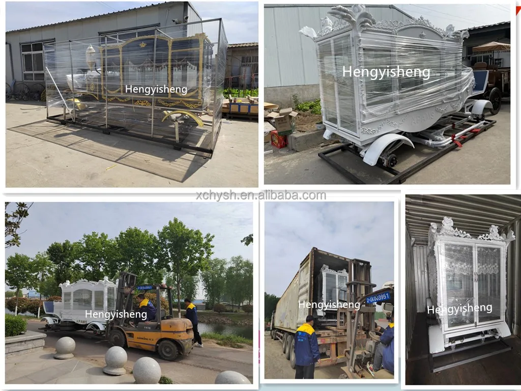 Factory Customized Exquisite Platinum Horse Hearse Electric Funeral Car ...