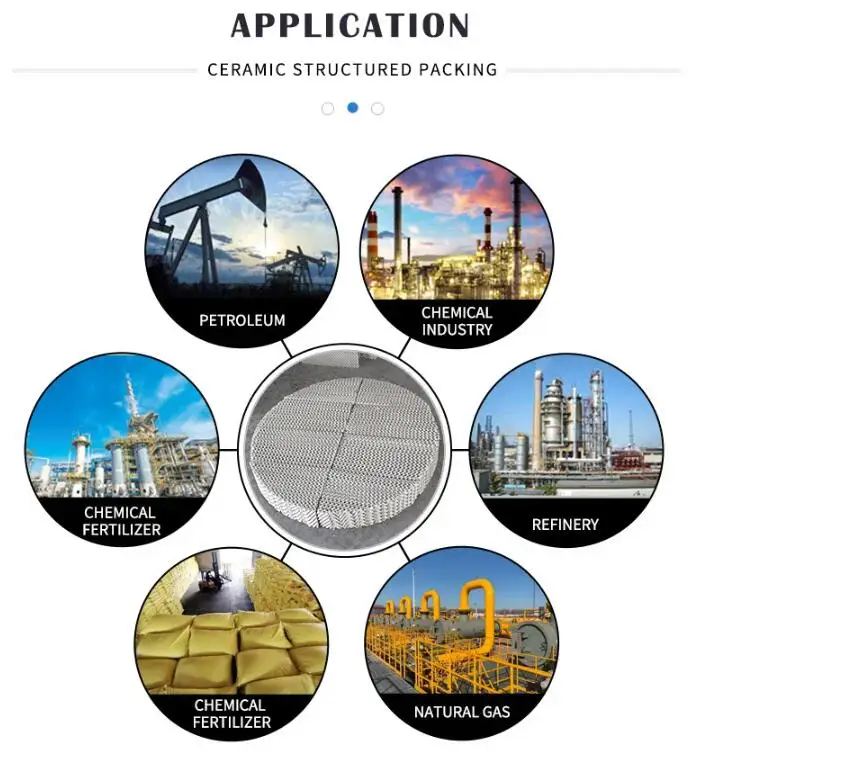 Cooling Tower Corrosion Ceramic Packed Column Structured Packing Column ...