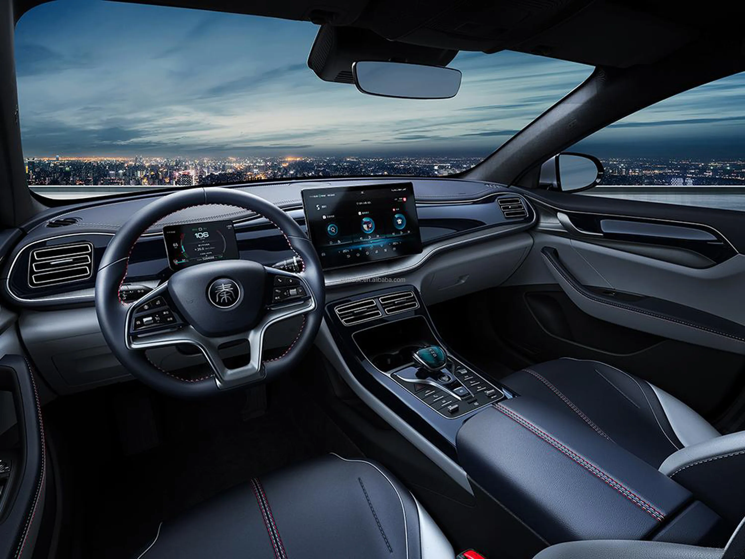 Qin Plus Ev 400km Long Range Luxury Fastback 4x2 2wd Fwd Super Ev Sedan Intelligent Electric ...