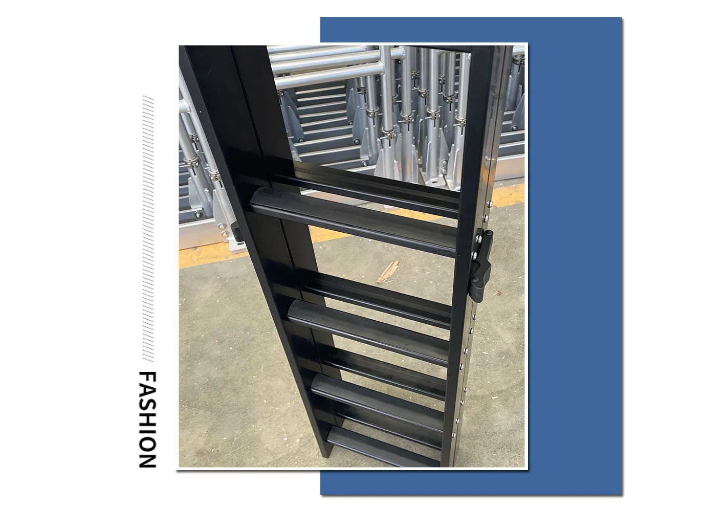 Aluminum Black Ladder Ladder Aluminum Foldable Extension Step Ute ...