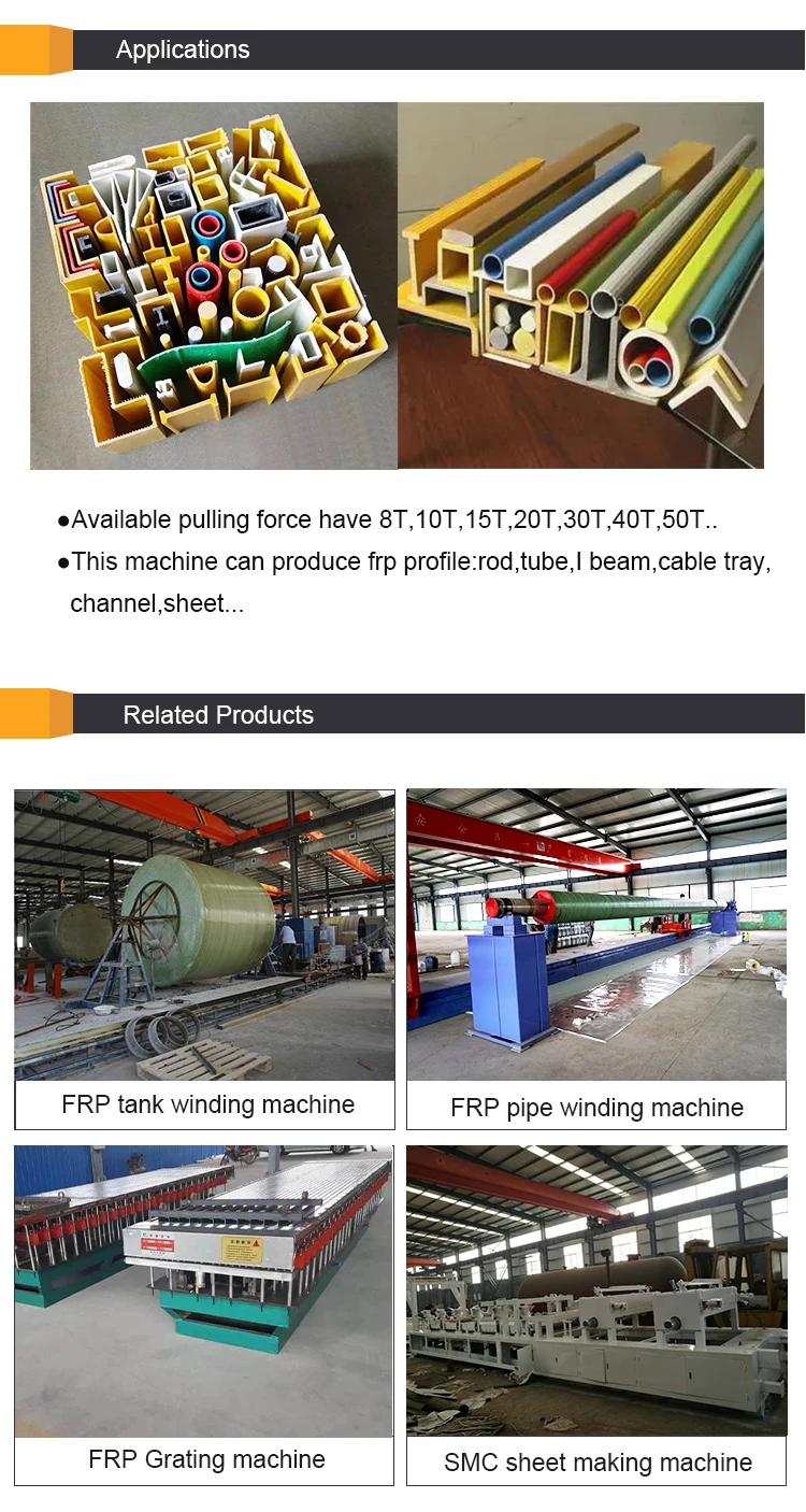 Factory Manufacturing GRP/FRP Fiberglass Pultrusion Products Line FRP ...