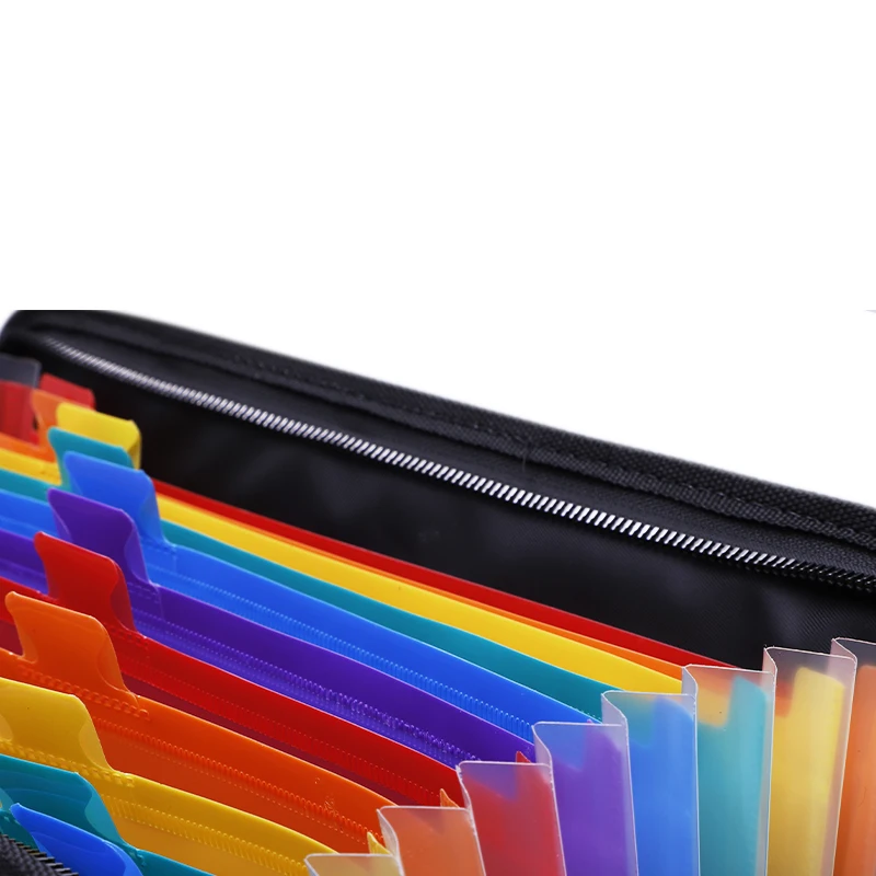 Black Expandable A4 Size File Folder - Waterproof & Fireproof