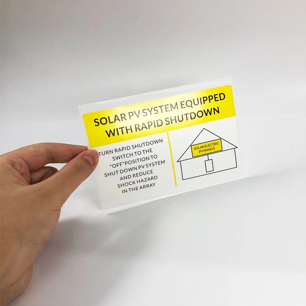 Custom Matte Color Animated Warning Sticker Packaging Label For Any ...