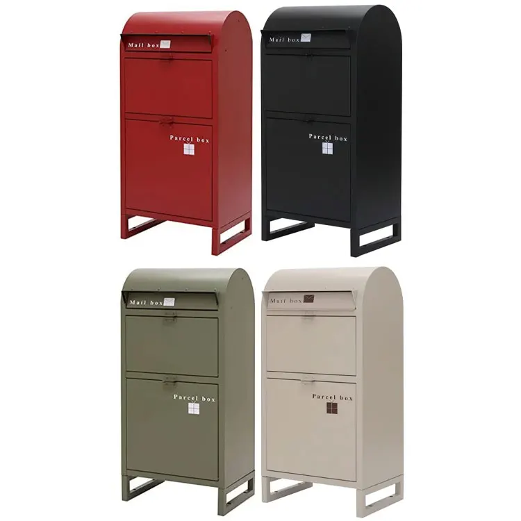 Apartment Porch Freestanding Self Locking Secure Pillar Parcel Box ...