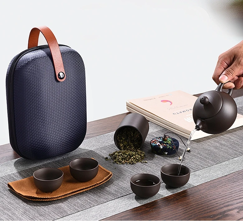 Luxury Gift Box Porcelain Tea Teapots Heat Resistant Tea Set 4 Cups ...