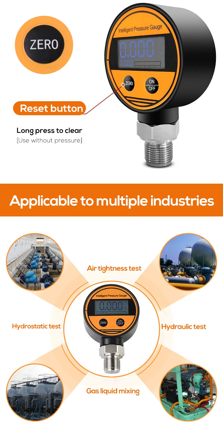 Digital Pressure Gauge Negative Pressure Switch Controller Pressure ...