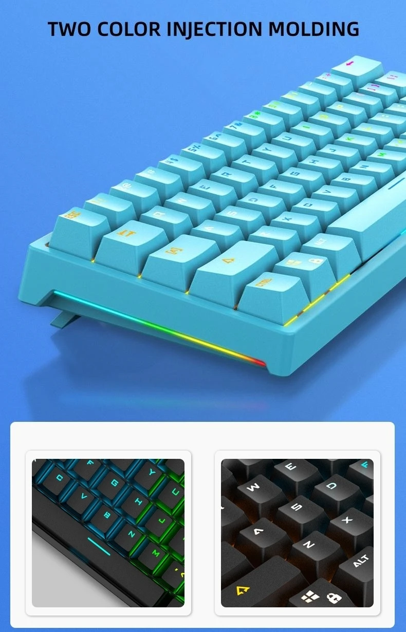 High Quality 60 Percent Mechanical Gaming Keyboard Gaming Mechanical ...