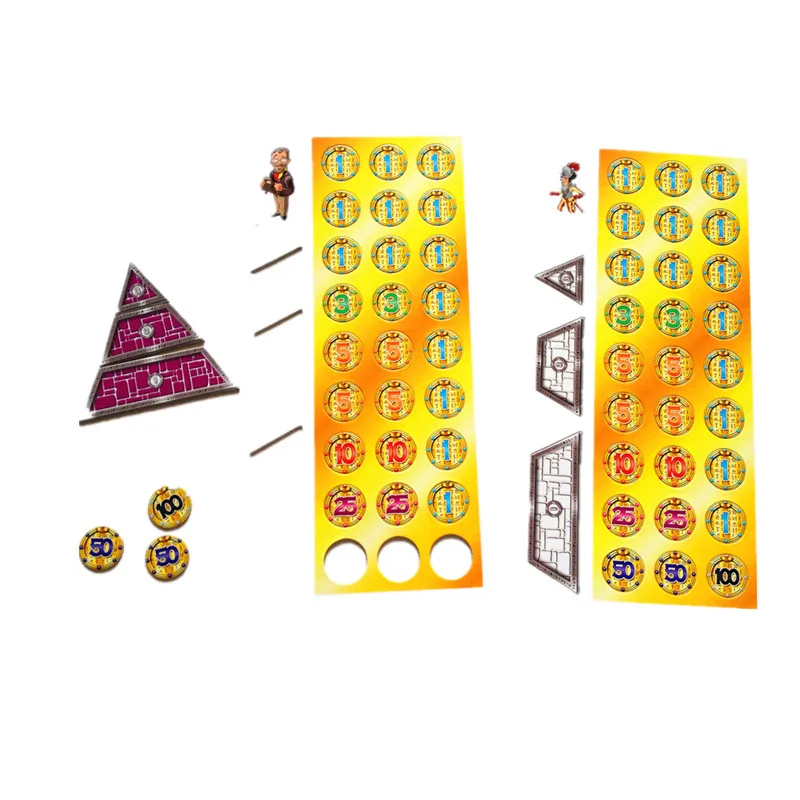 Customized Die Cut Cardboard Game Tokens with 4C Printing ...