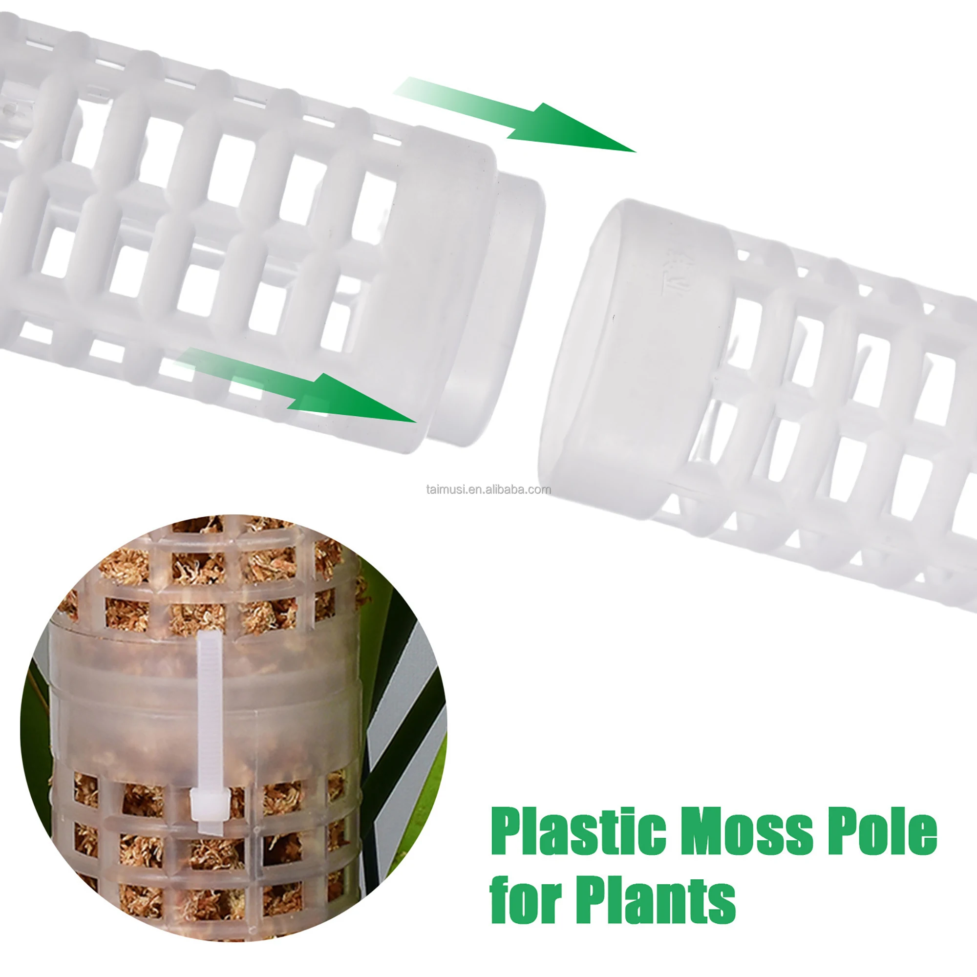 Plant Climbing Frame Stackable Plant Moss Rod Plastic Hollow Design ...