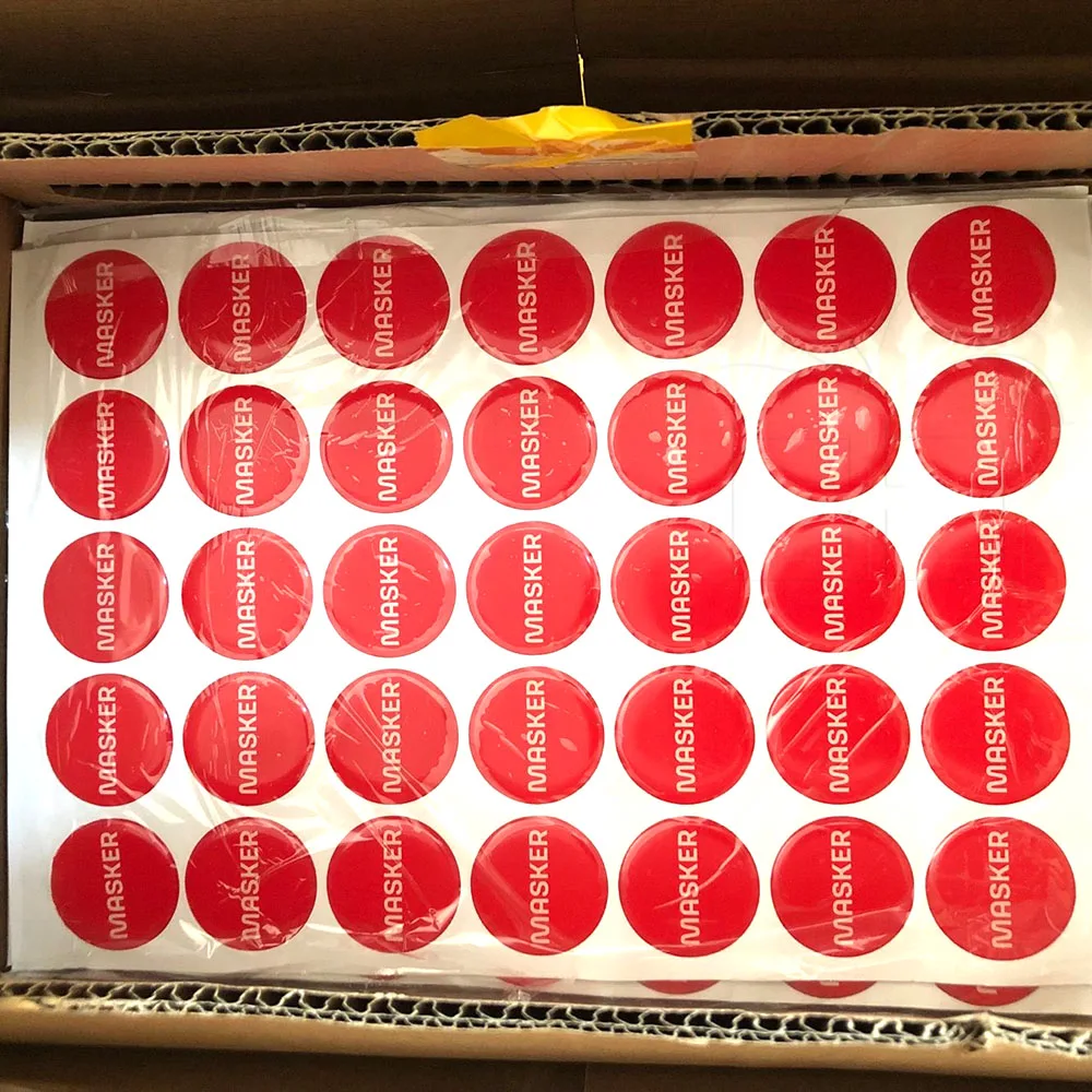 Custom Raised Logo Epoxy Gel Stickers - Clear Resin Domed Labels for ...