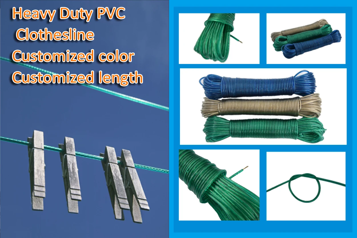 Plastic Cloth Hanging Rope Washing Line Pvc Wire Polypropylene ...