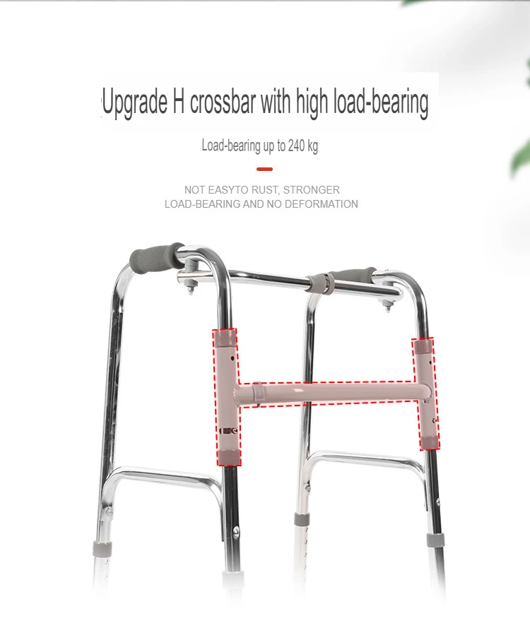 Light Height Adjustable Walker Adjust Two Function Manual Basic ...