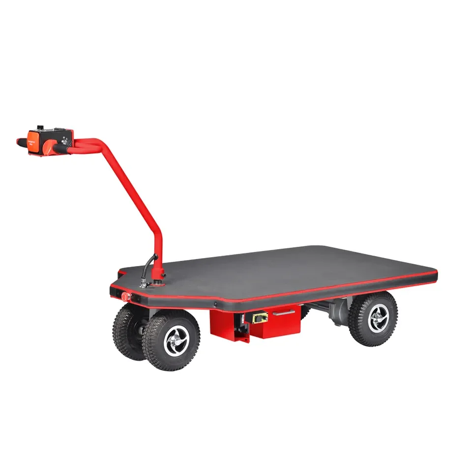 Electric Hand Cart - Powered Platform Trolley for Easy Moving