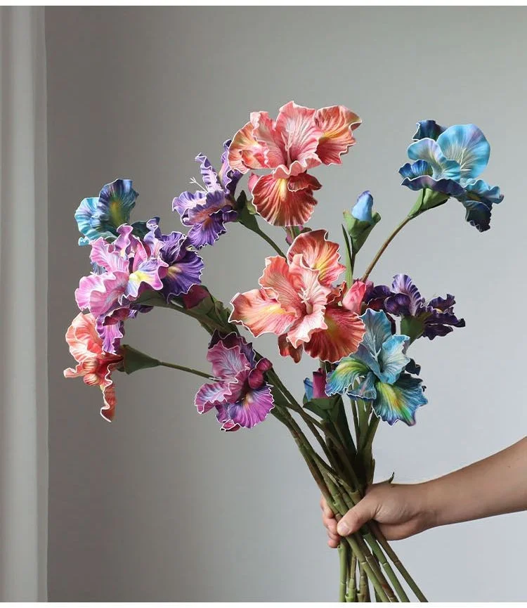 Dream Color Series 3D Printed Iris Artificial Fakes Flower Alice ...