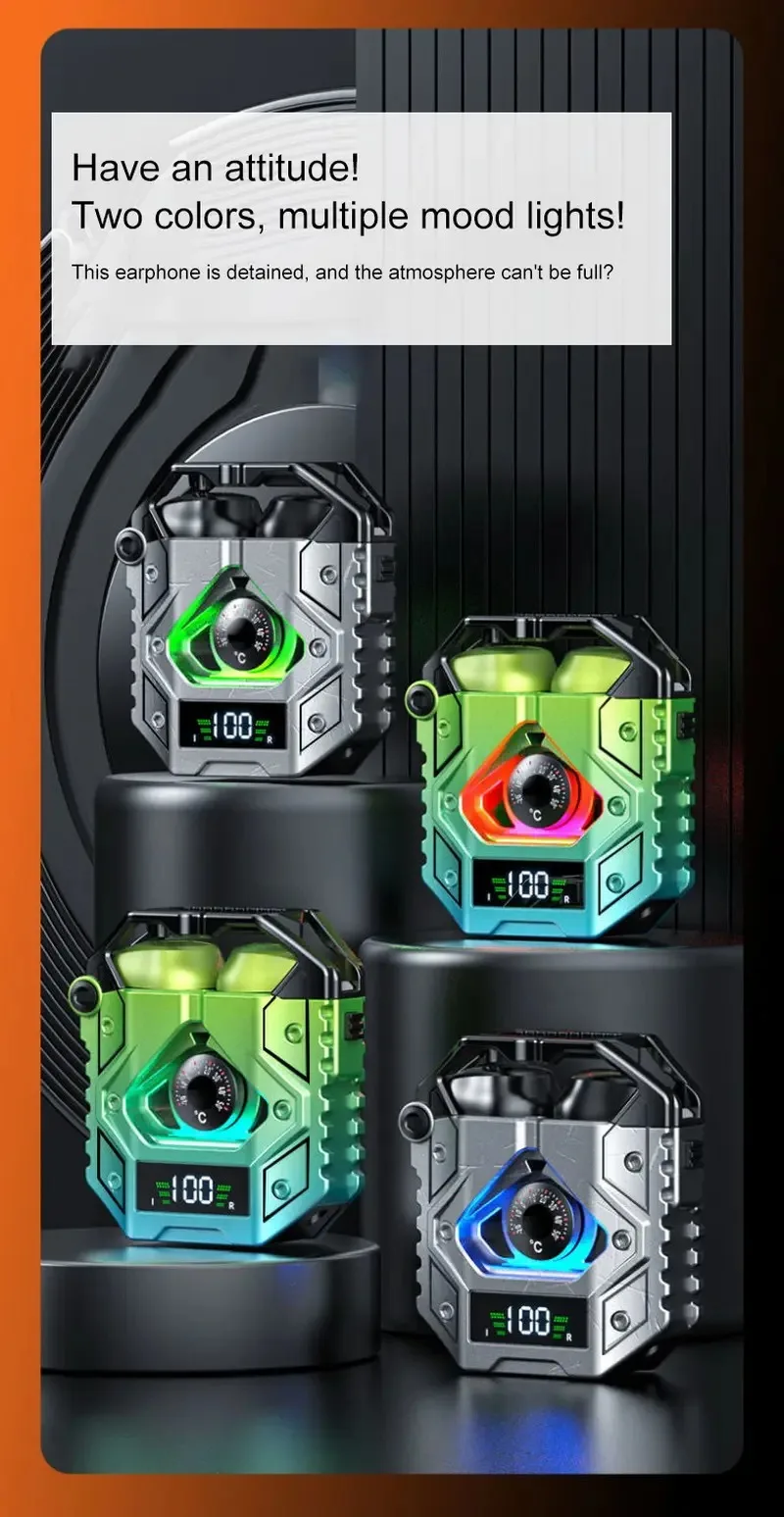 2023 H9 Tws Headphone Nirkabel Blue Tooth 5.3 Enc Earphone Gaming Noise ...