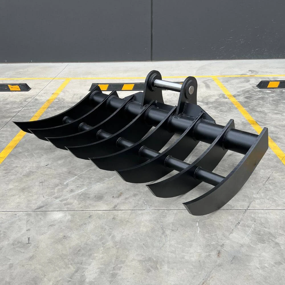 MONDE Excavator Root Rakes - Customized Width Mechanical Rakes