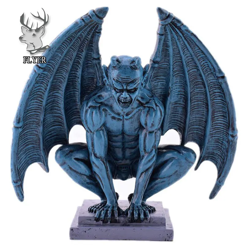 Large Bronze Monster Sculpture - Lifelike Gargoyle Statue