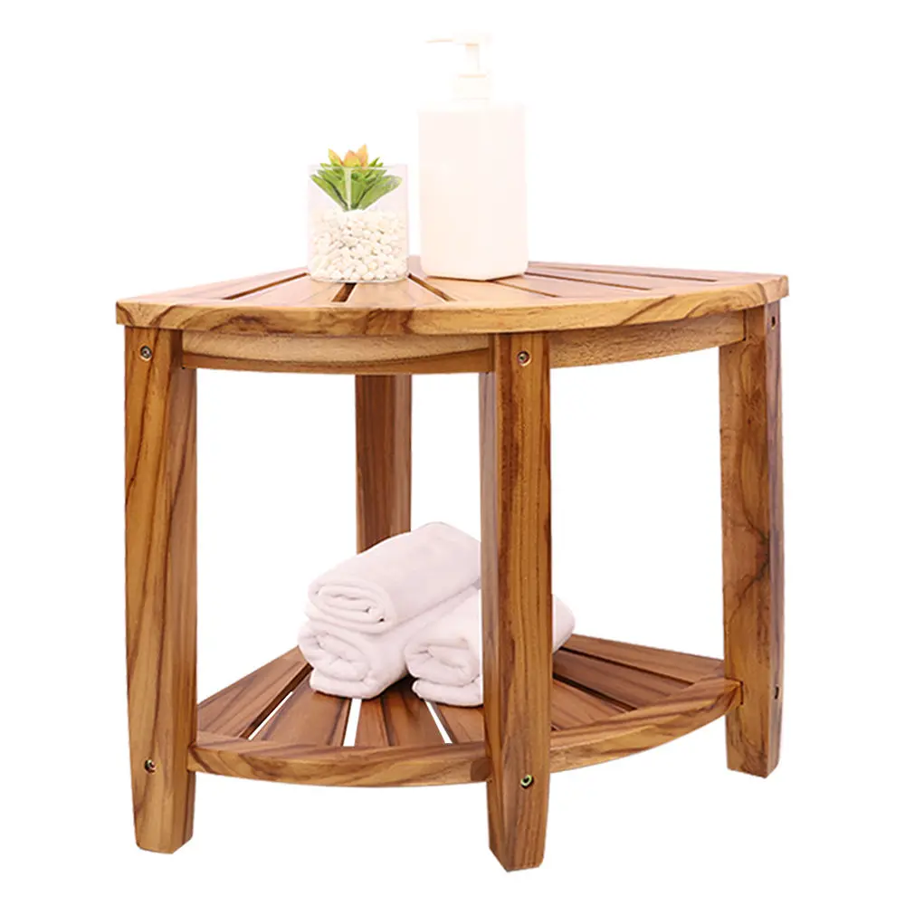 Acacia Teak Shower Bench - Durable & Stylish Bath Stool