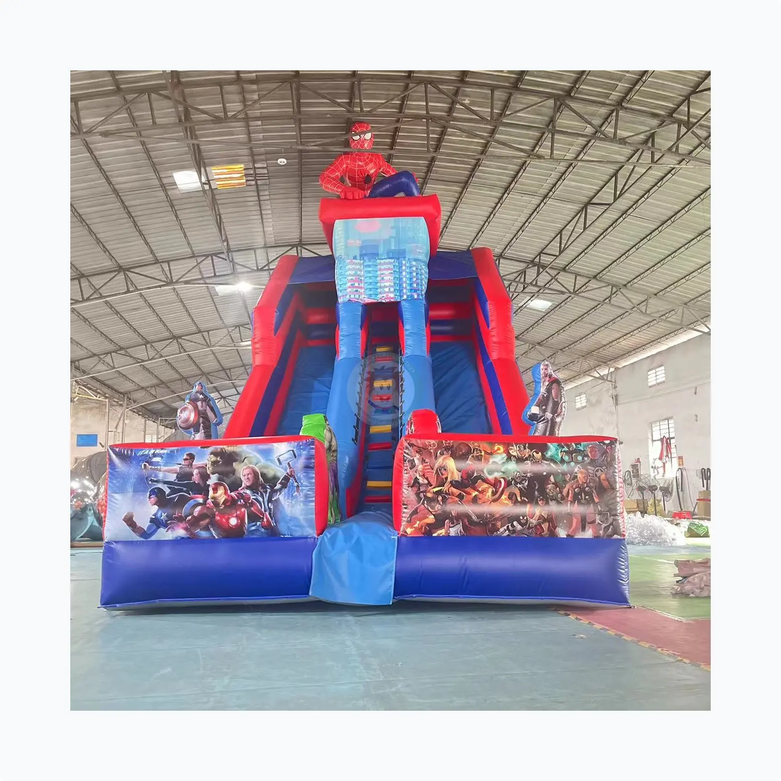 Toboggan gonflable spiderman toboggan gonflable avengers inflatable ...