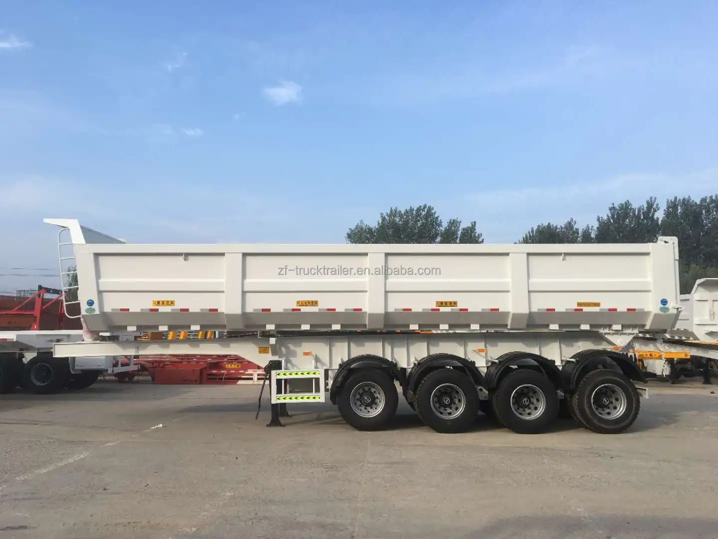 High Quality 20FT 40FT End Dump Container Tipper Tilting Trailers Self ...