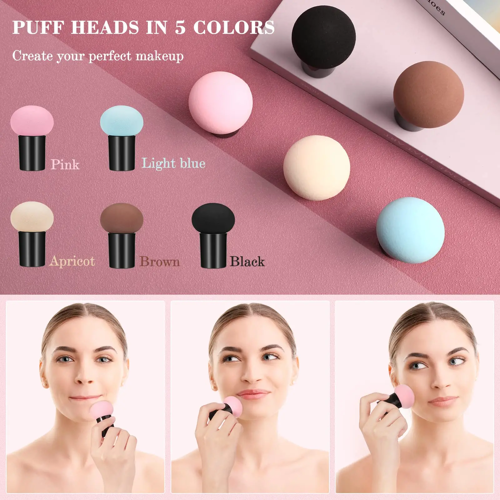 Factory Wholesale Mushroom Head Puff Beauty Makeup Eggs Dry Wet Dual ...