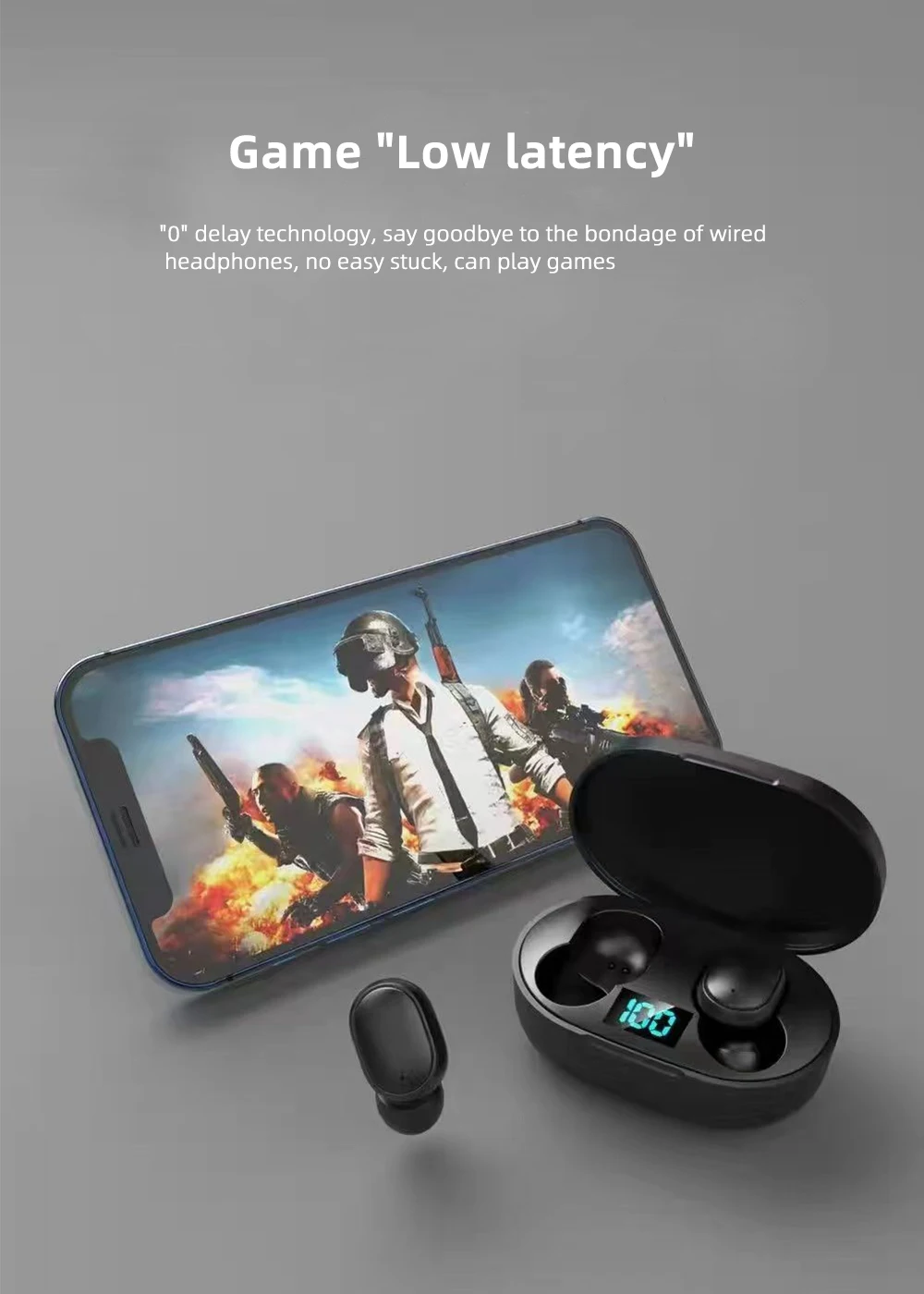 TWS E6S Headphones True Wireless Stereo Earbuds Sports Headphones E6S ...
