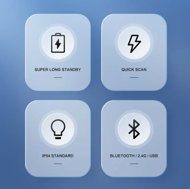 V8 Faster Scanning 2d Wireless Qr Code Scanner With Ai Voice Oled ...