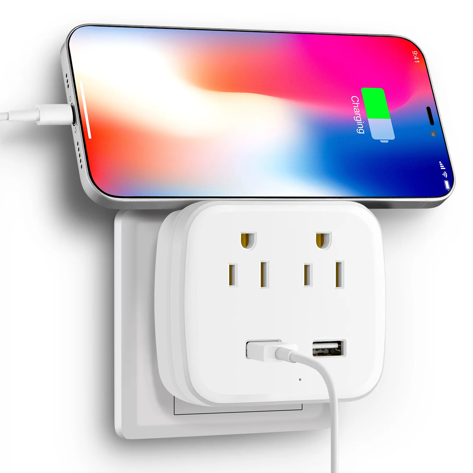 Dual Travel Outlet With Usb Portable Plug With Fast Charging Furniture ...