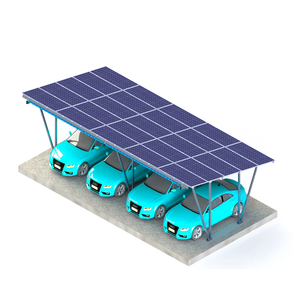 Aluminium Solar Carport Racking Structure Parking Racks Structure Solar ...
