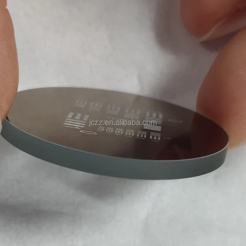 Custom Float Glass Photolithography Dark Base Bright Lines Flat Reticles