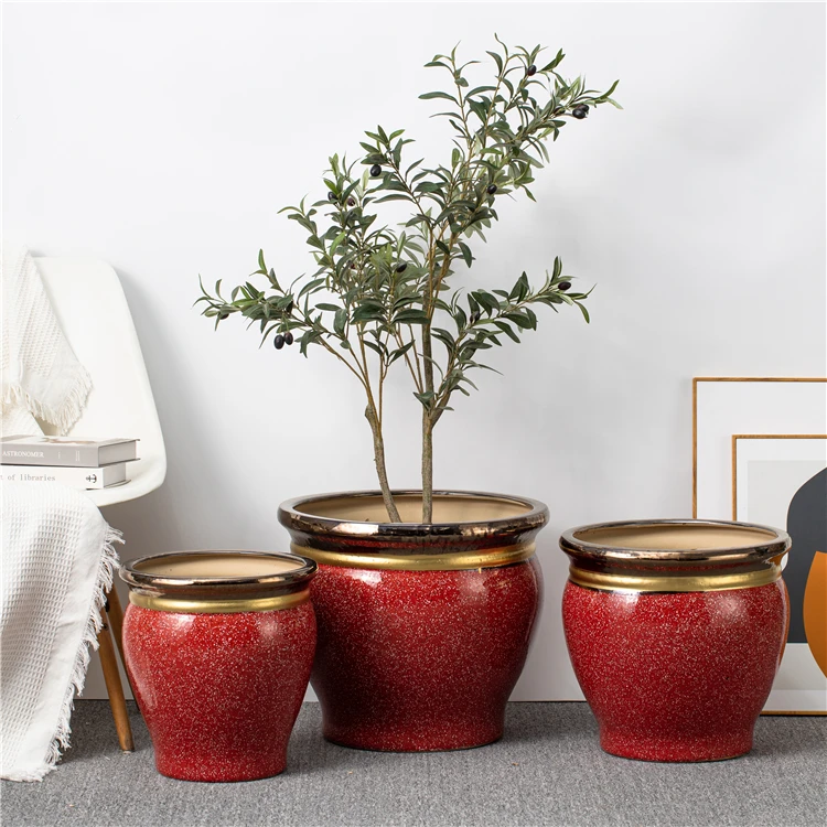 European Style Luxury Design Living Room Ceramic Succulent Plant Pots ...