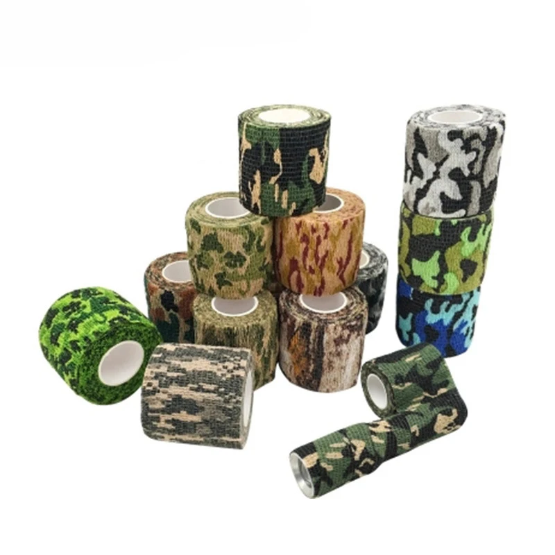 Camouflage Tattoo Printed Adhesive Stretch Bandage Roll Outdoor Pattern ...