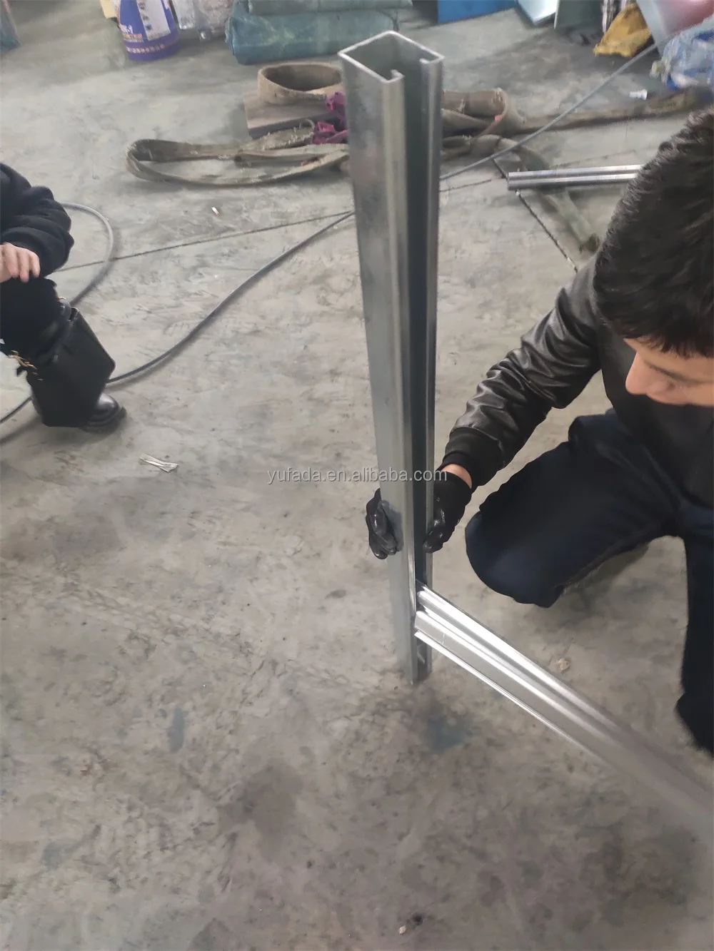 Shutter Door System Galvanized Side Steel Guide Rail