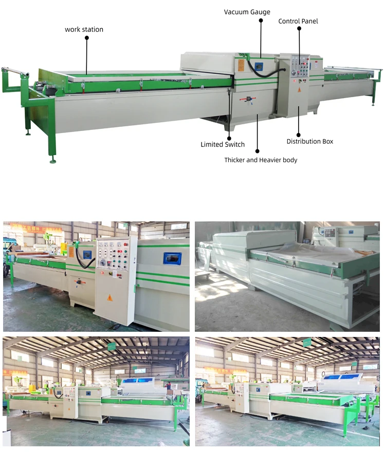 Membrane Press PVC Veneer Surface Laminating Vacuum Membrane Press ...