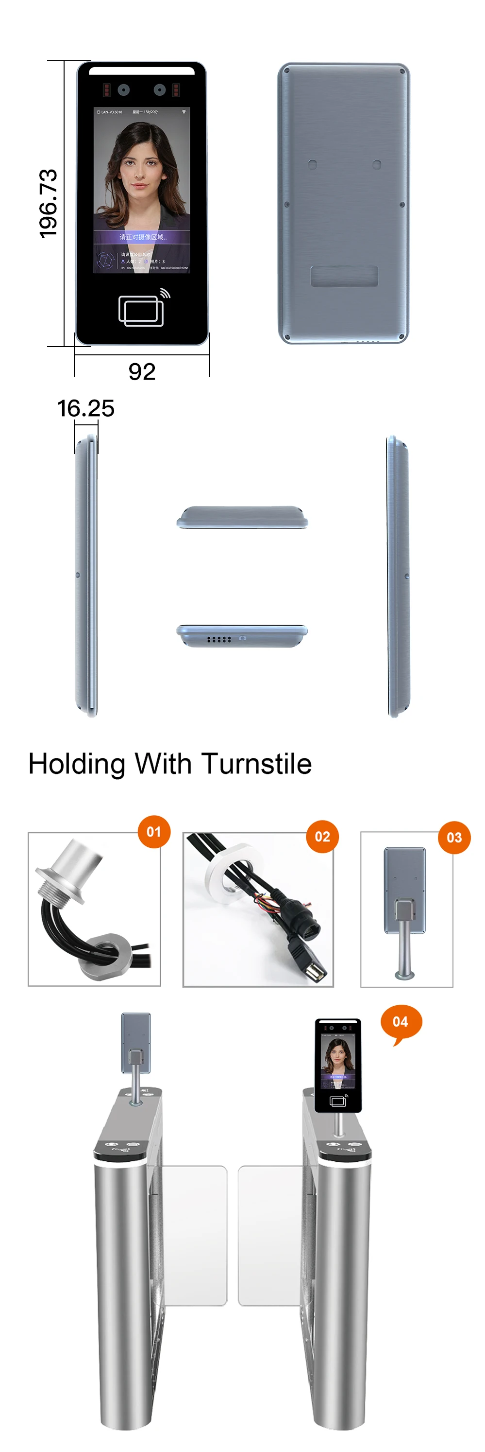 Android Visitors Management Door Controller Facial Devices Ai Biometric ...