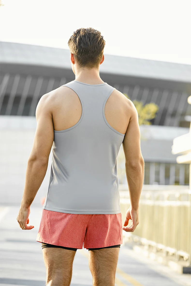 Custom Logo Sport Wear Fabric Gym Tank Top Bodybuilder Quick Dry ...