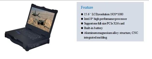 Industrial 15.6 Inch Reinforced Portable Rugged Laptop Computer Win 10 ...