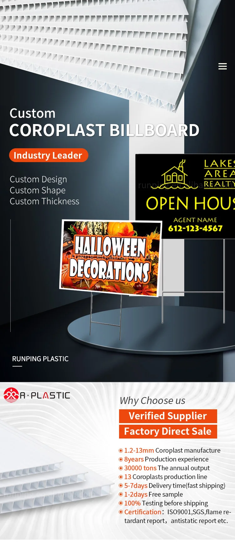 Wholesale Price Election Campaign Political Corrugated Corflute Plastic ...