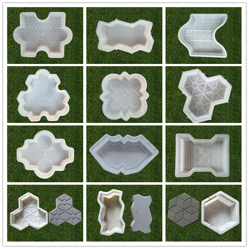 Plastic Driveway Paver Mold - Interlocking Brick for Paving