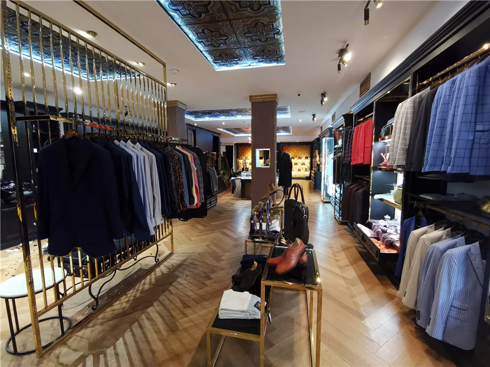 Luxury Menswear Shop Display Furniture - Modern Boutique