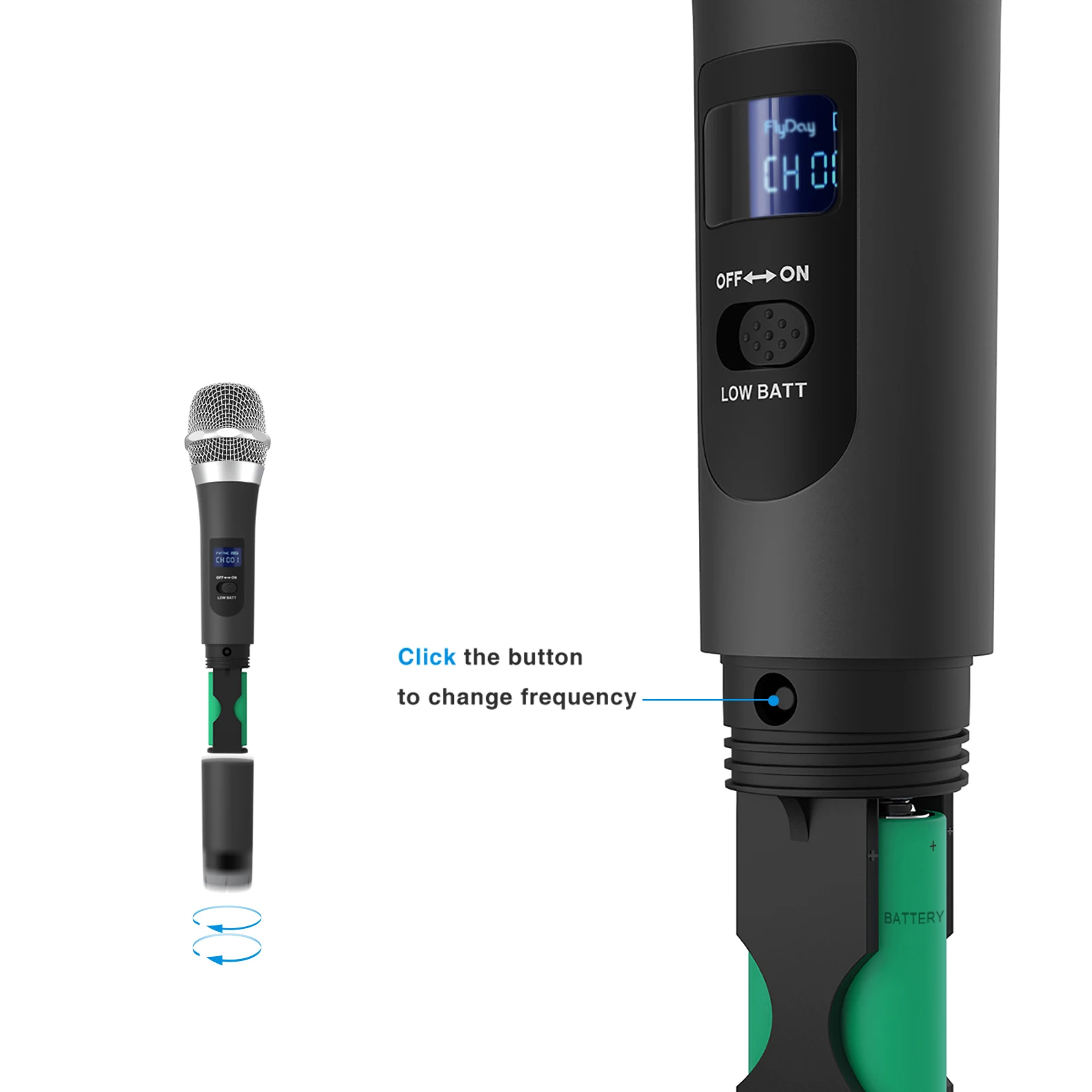Oem Wireless Ktv Karaoke Microphone For Home Party Dynamic Handheld ...