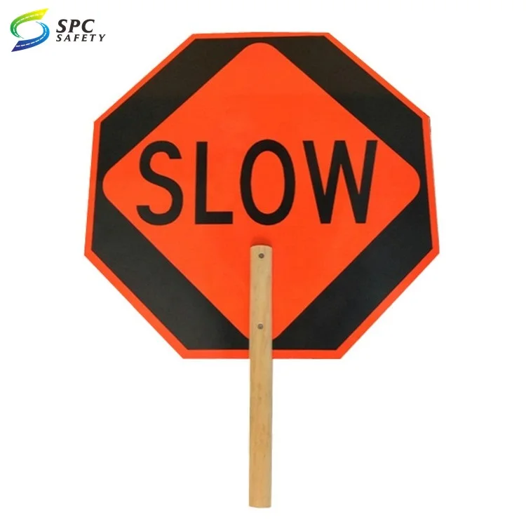 Hand Held Traffic Safety Control Board Double-sided Reflective ...