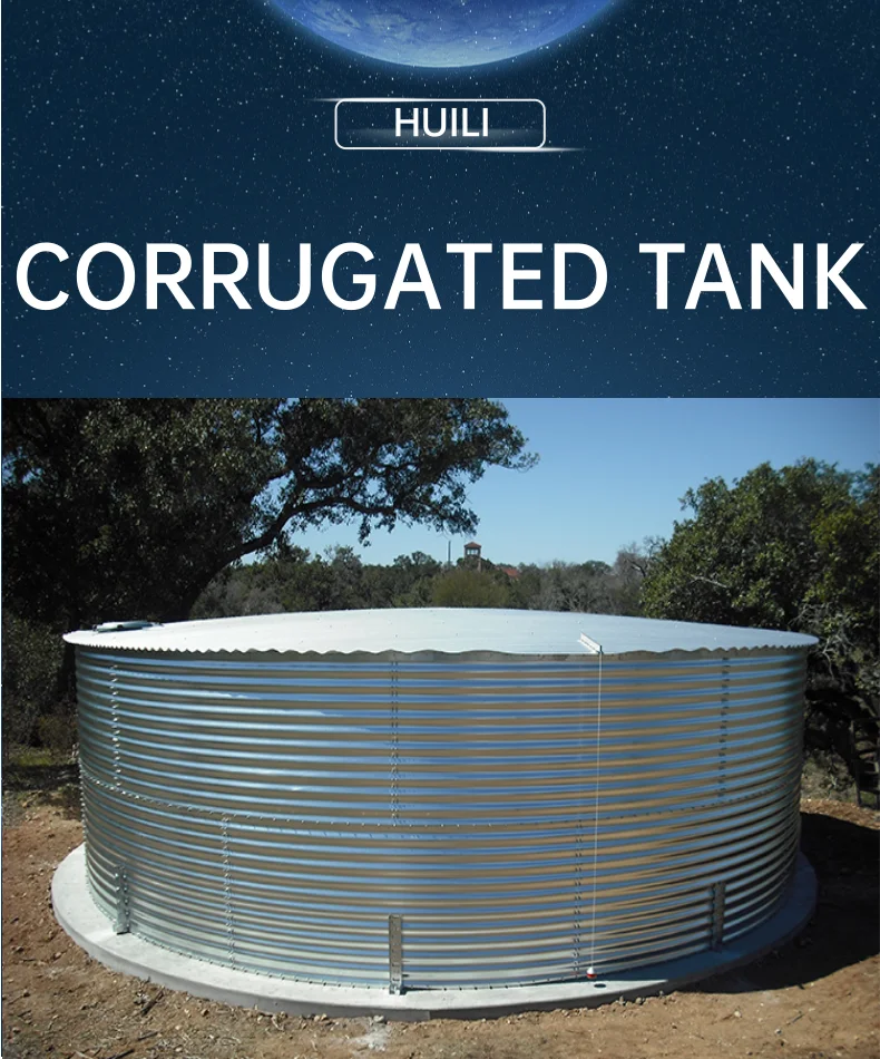 Corrugated Steel Water Tank 5000 Liter Gallon Galvanized Steel ...