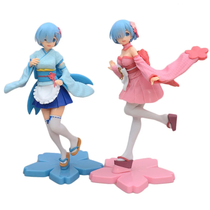 2 Colors Kimono 23cm Re Zero Anime Figure Manga Re Life In A Different ...