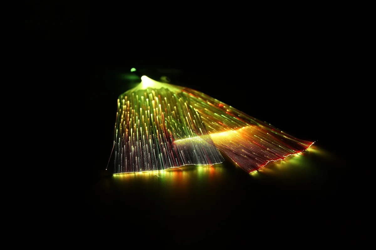 LED Luminous Fiber Optic Fabric RGBW for Banquet & Wedding