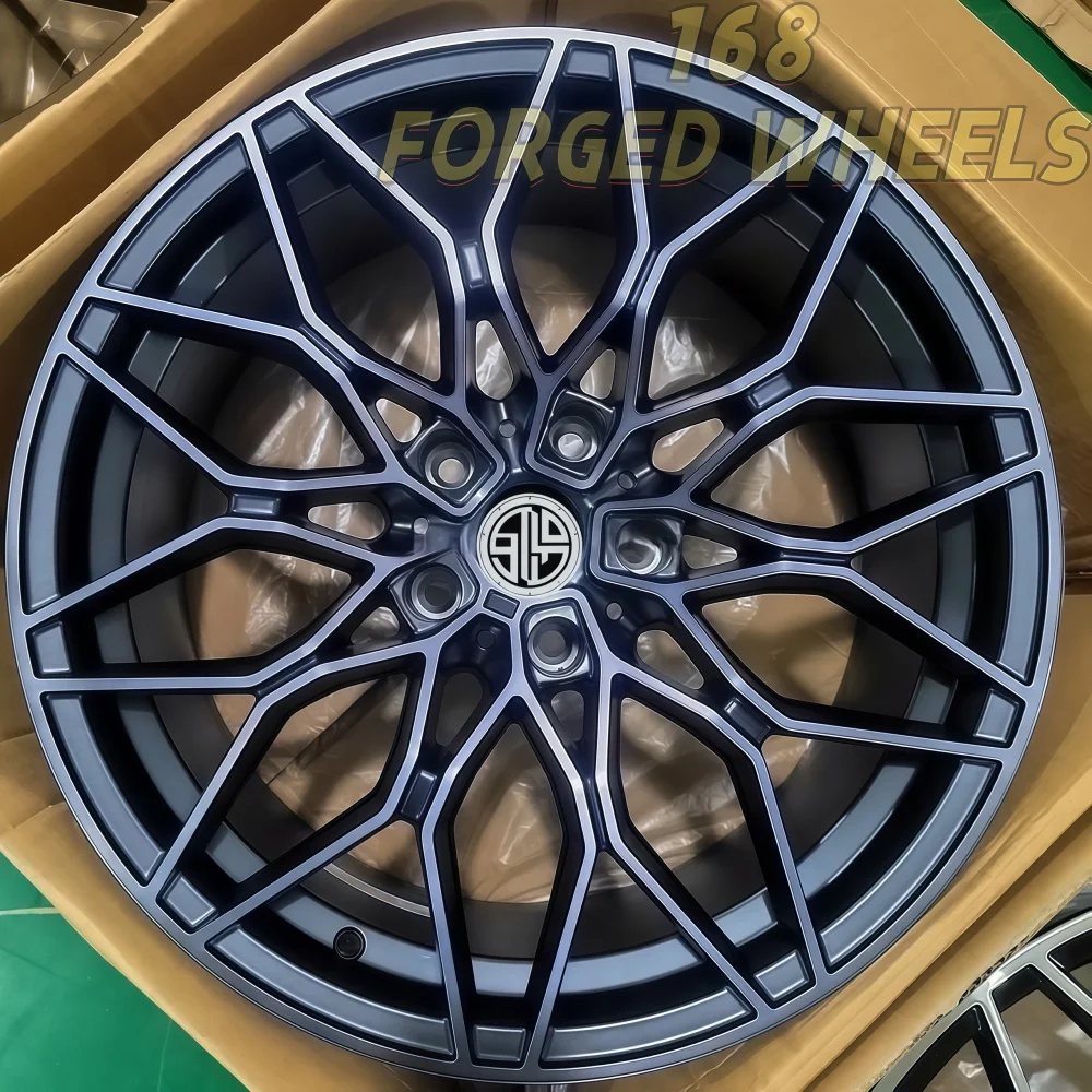 168 Custom 20-inch Multi-spoke Black Aluminum Alloy Wheels with a ...