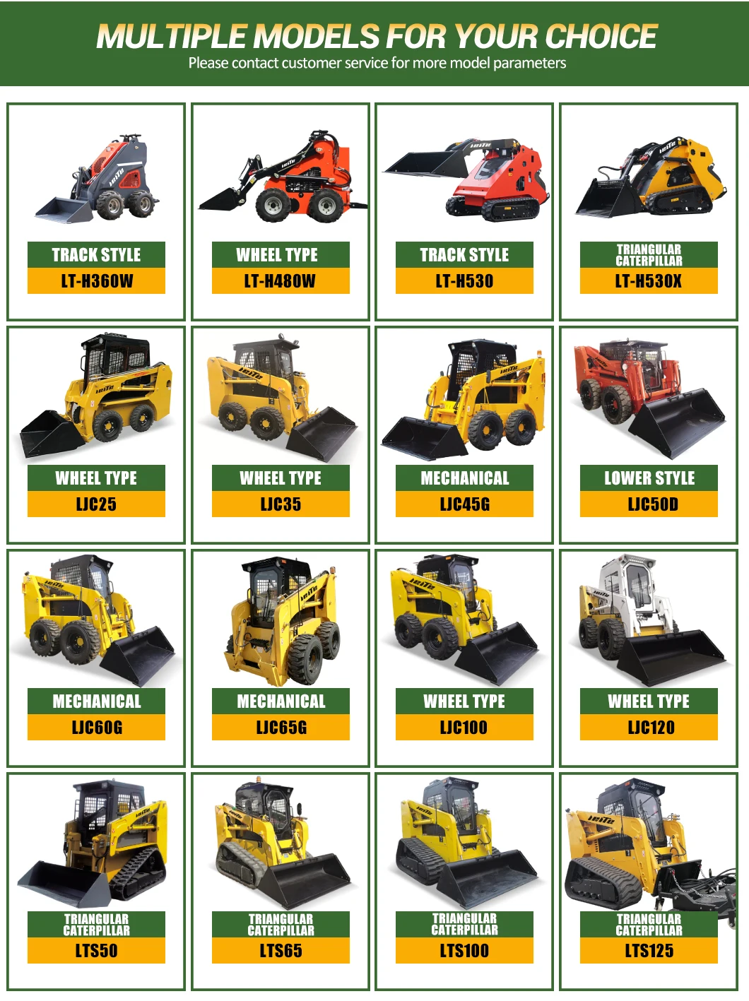 Leite China Manufacturing Factory Skid Steer Loader Compact Track ...